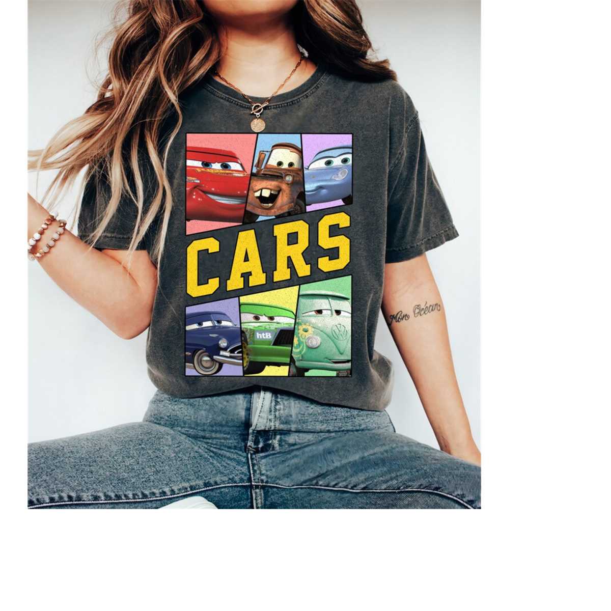 Vintage Disney Pixar Cars Retro 90s Shirt, Lightning McQueen | Inspire ...