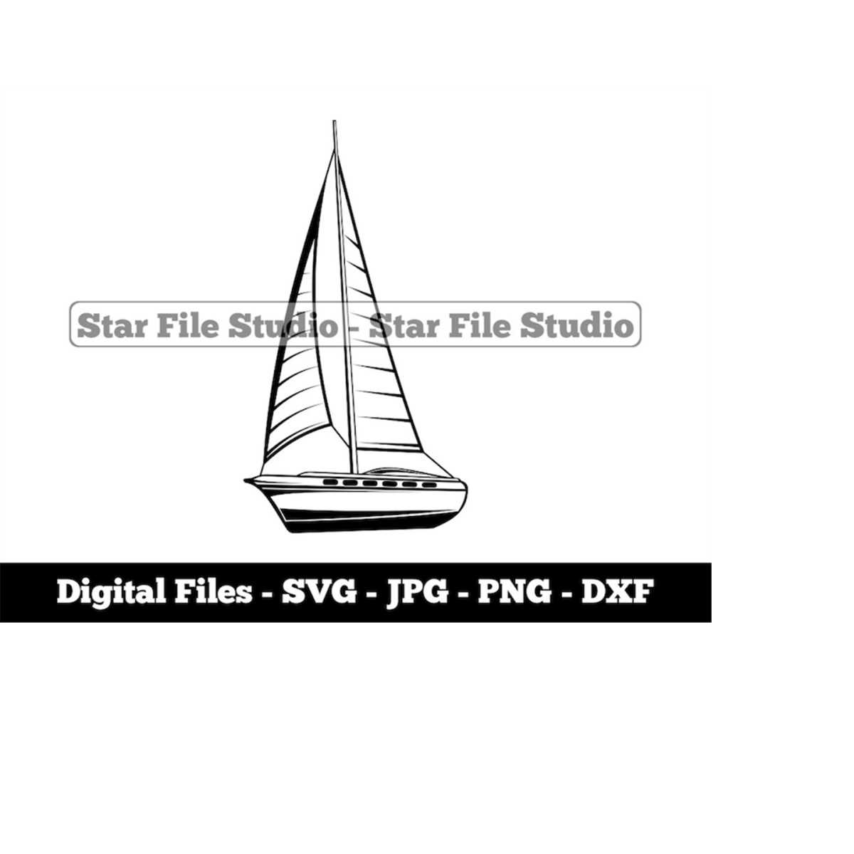 Sailboat 3 Svg, Sailing Svg, Sail Boat Svg, Sailboat Png, Sa | Inspire ...