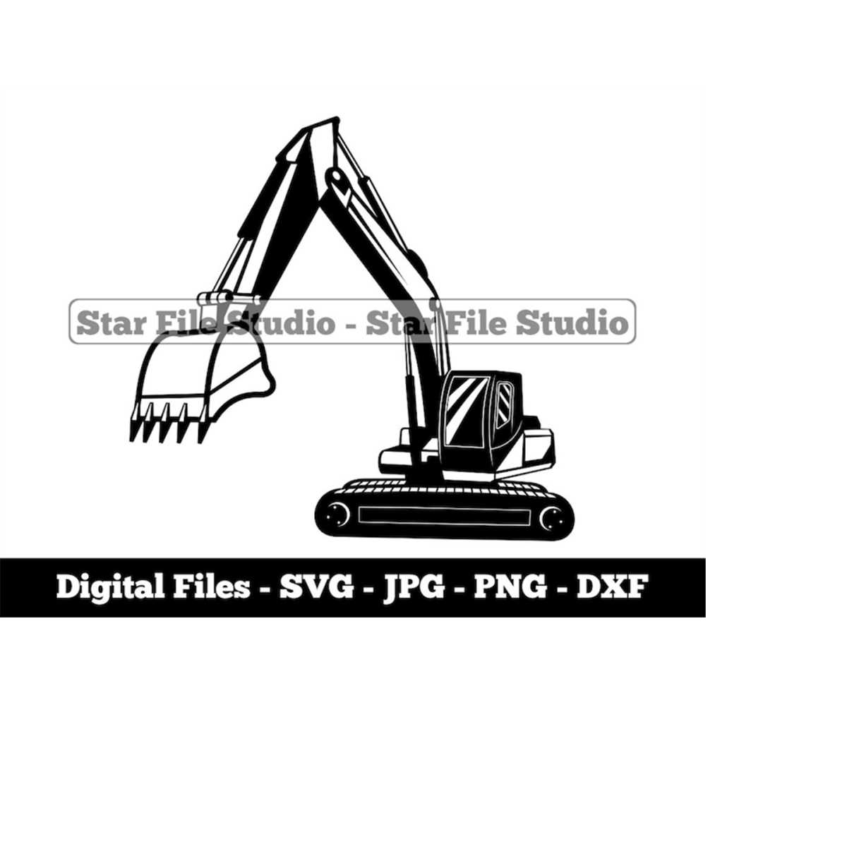 Excavator 10 Svg, Excavator Svg, Heavy Equipment Svg, Excava - Inspire ...