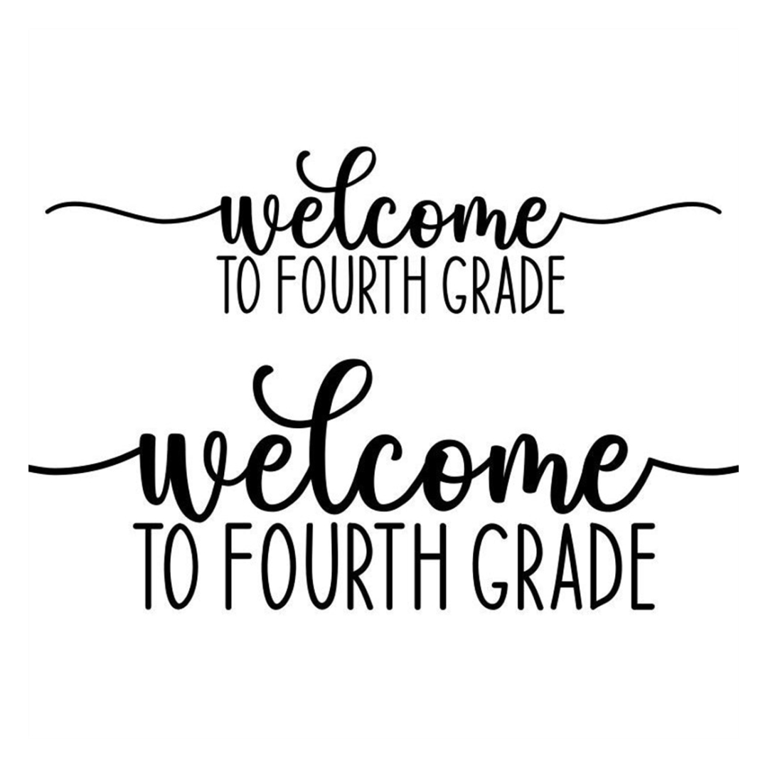 Welcome to Fourth Grade SVG, Welcome to School Sign SVG, Dig | Inspire ...