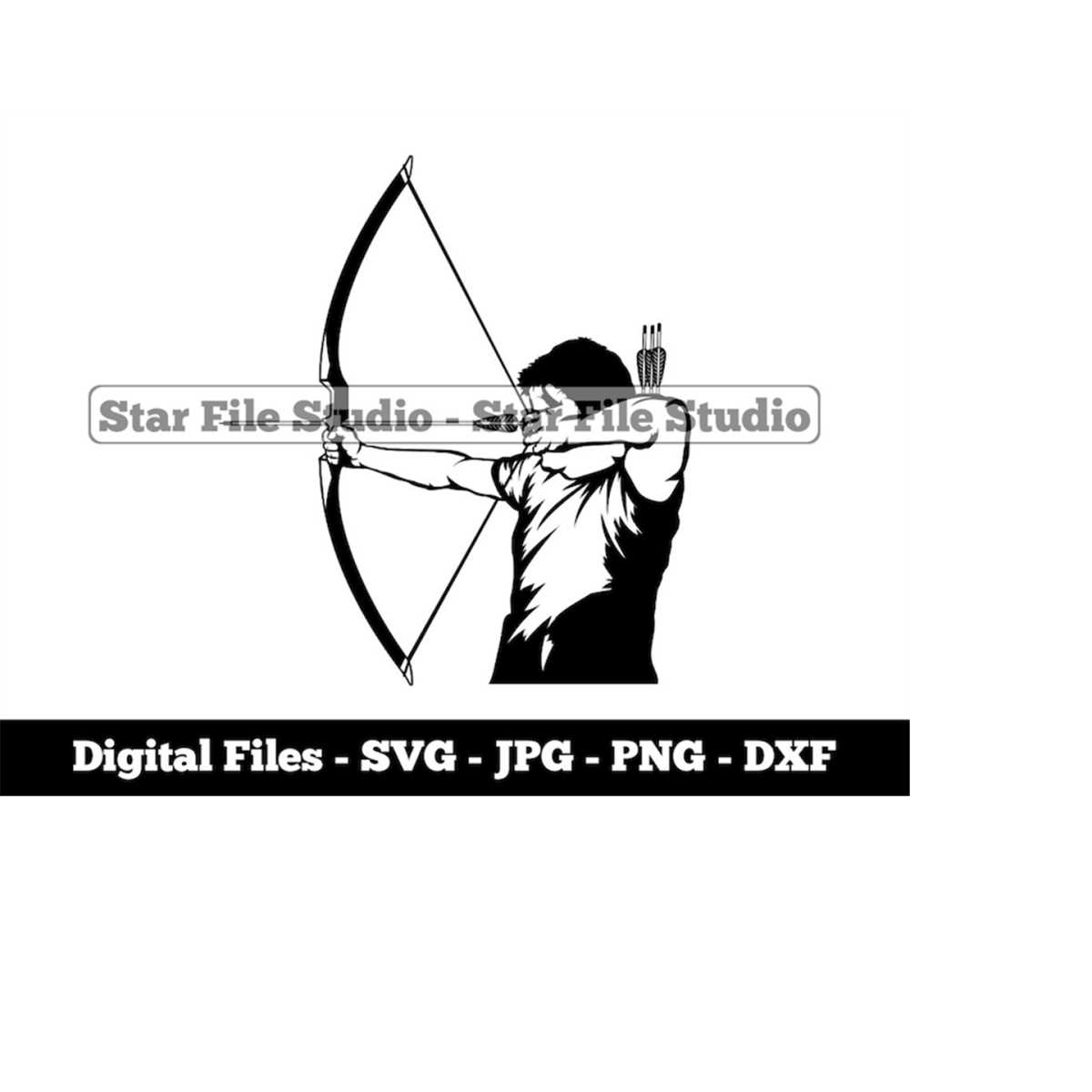 Archer 3 Svg, Archery Svg, Bow and Arrow Svg, Archer Png, Ar - Inspire ...