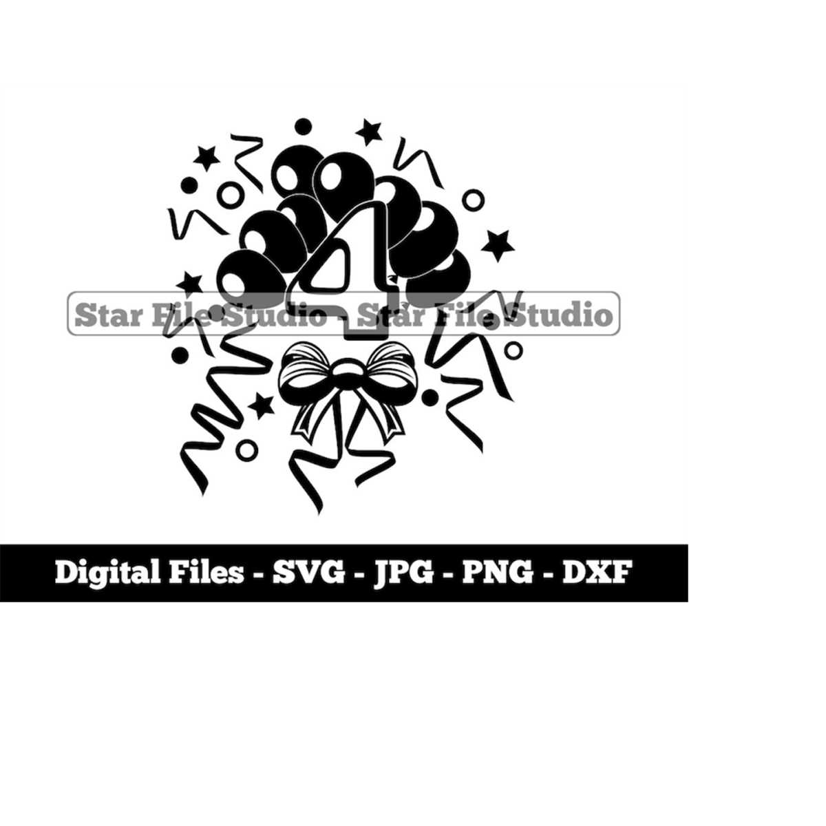 4th Birthday Svg, 4 Year Old Svg, Fourth Birthday Party Svg, - Inspire ...
