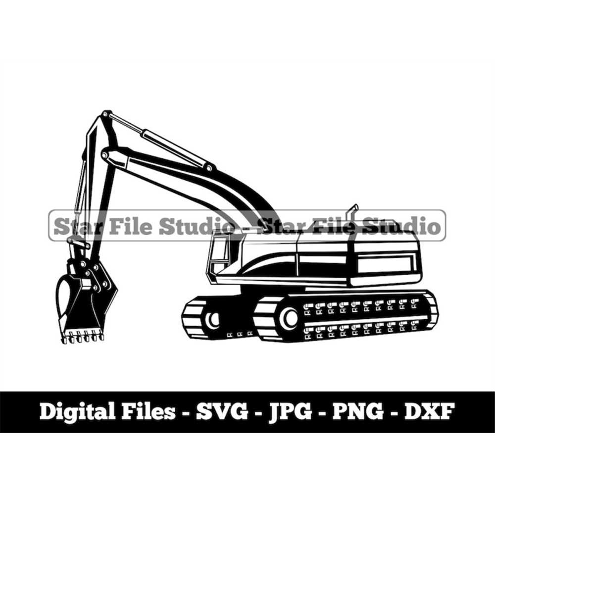 Crawler Excavators Svg, Excavators Svg, Heavy Equipment Svg, | Inspire ...