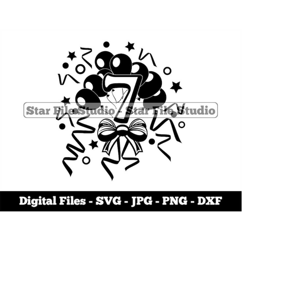 7th Birthday Svg, 7 Year Old Svg, Seventh Birthday Party Svg - Inspire ...