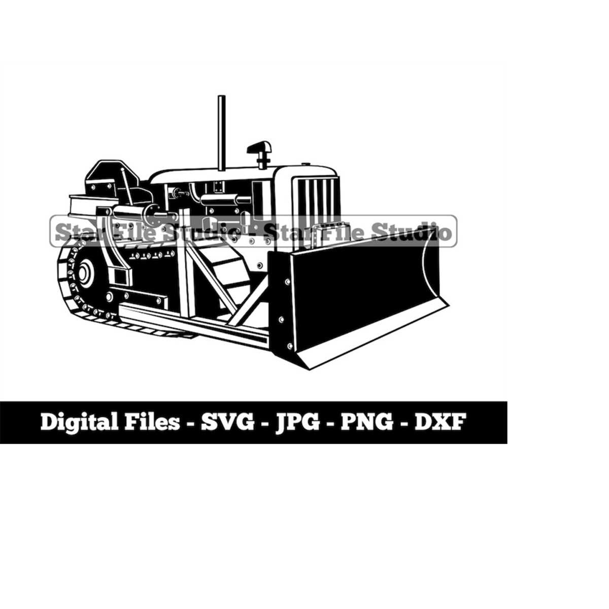 Vintage Bulldozer Svg, Bulldozer Svg, Heavy Equipment Svg, B - Inspire ...