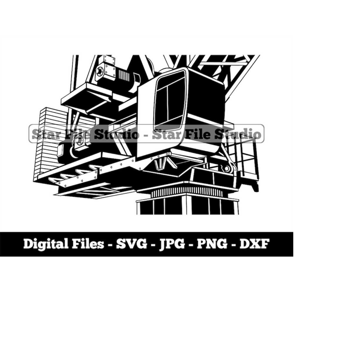 Crane Operator Cabin Svg, Crane Svg, Construction Crane Svg, - Inspire ...