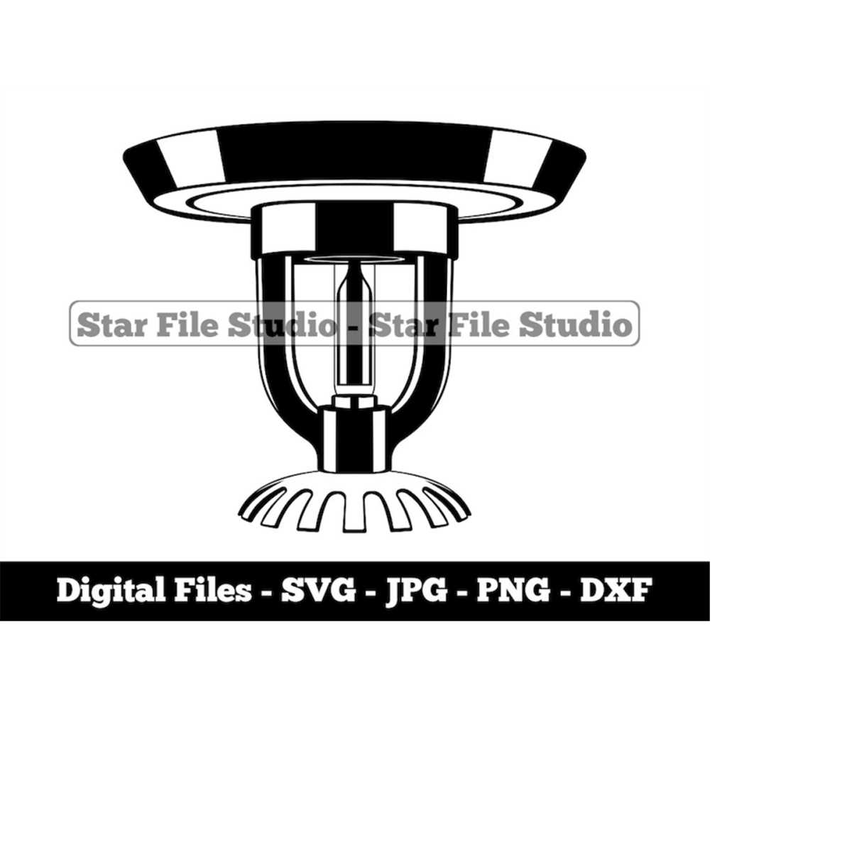 Fire Sprinkler 2 Svg, Firefighter Svg, Fireman Svg, Fire Spr - Inspire ...