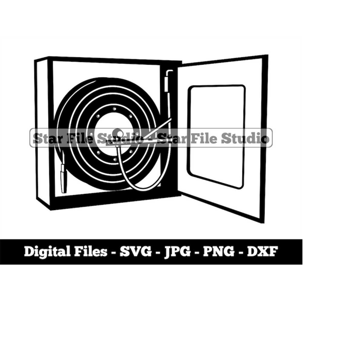 Fire Hose Box Svg, Firefighter Svg, Fireman Svg, Fire Hose B - Inspire ...