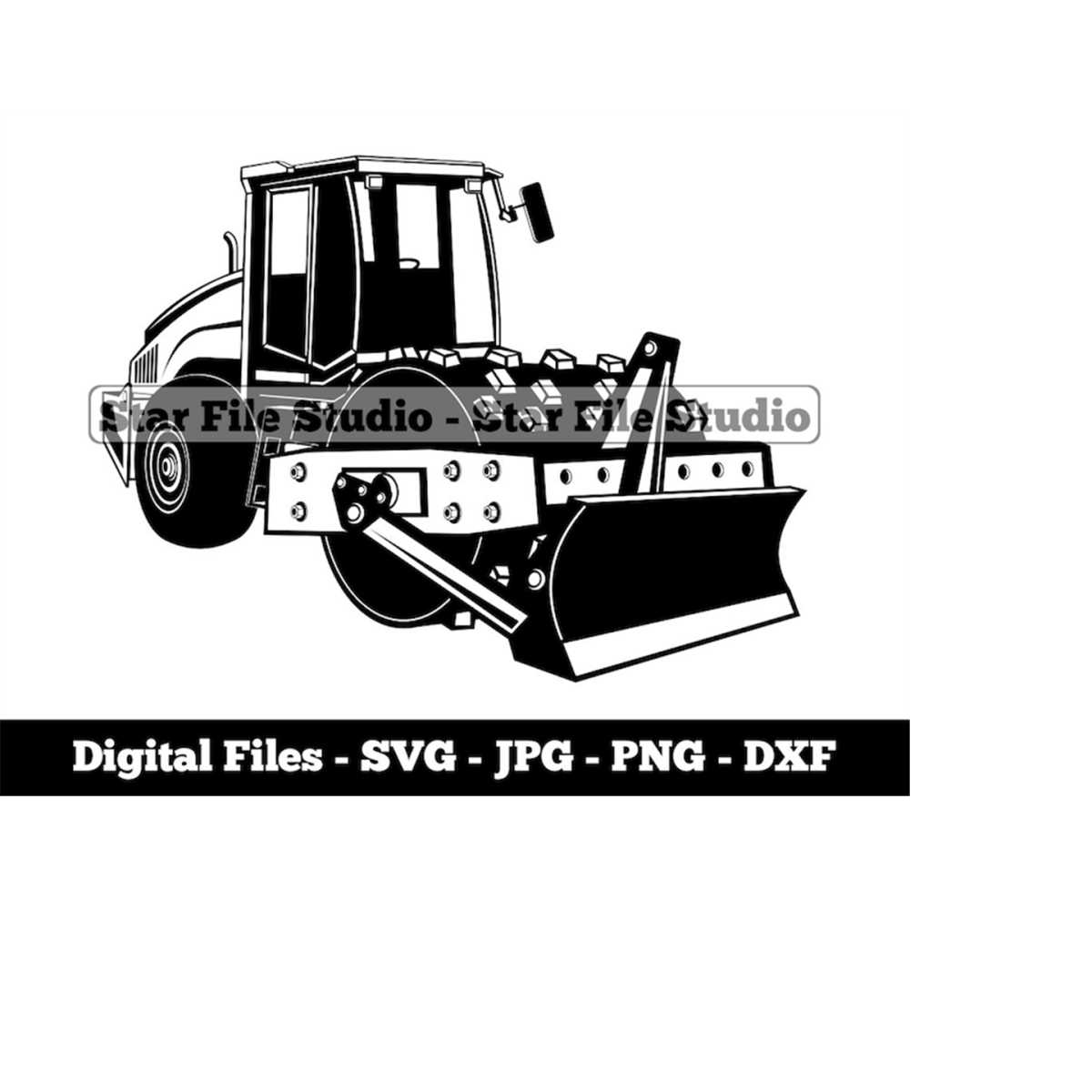 Soil Compactor 5 Svg, Compactor Svg, Heavy Equipment Svg, So - Inspire ...