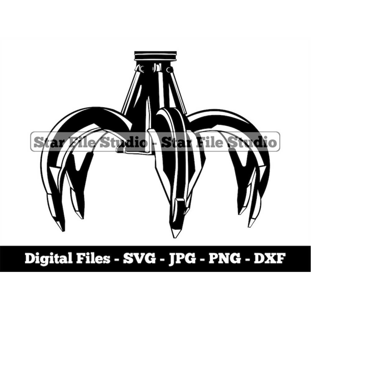 Crane Grapple Svg, Grapple Svg, Junkyard Svg, Grapple Png, G - Inspire ...