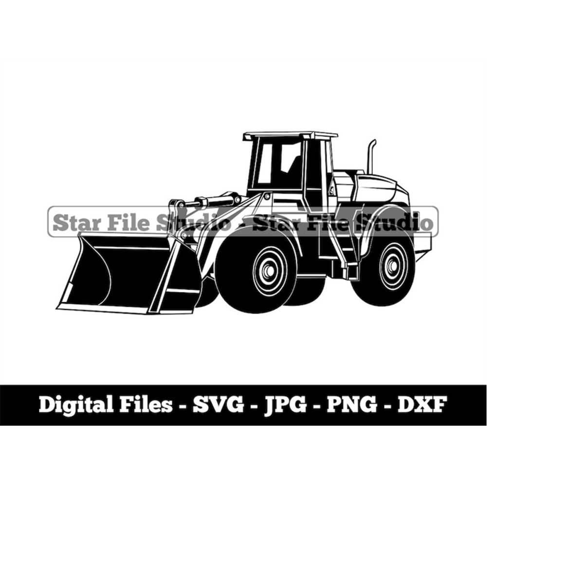 Wheel Loader 4 Svg, Loader Svg, Heavy Equipment Svg, Loader - Inspire ...