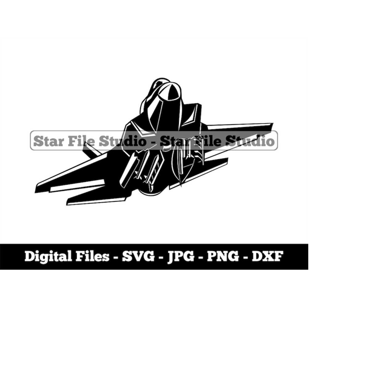 Stealth Fighter Jet 3 Svg, Airforce Svg, Jet Fighter Svg, St - Inspire ...