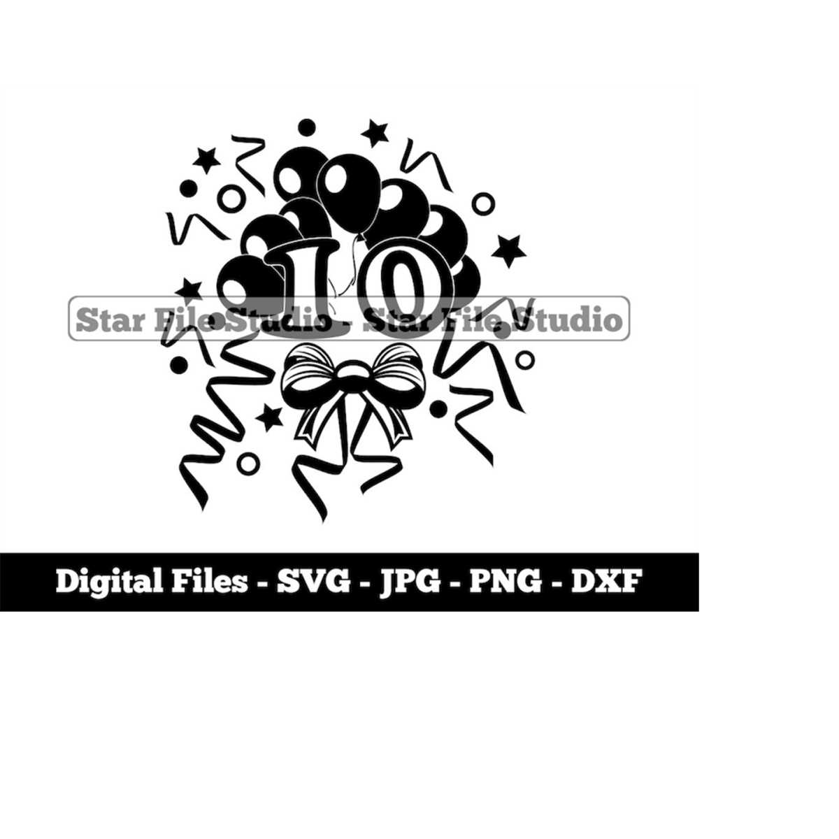 10th Birthday Svg, 10 Year Old Svg, Tenth Birthday Party Svg - Inspire ...
