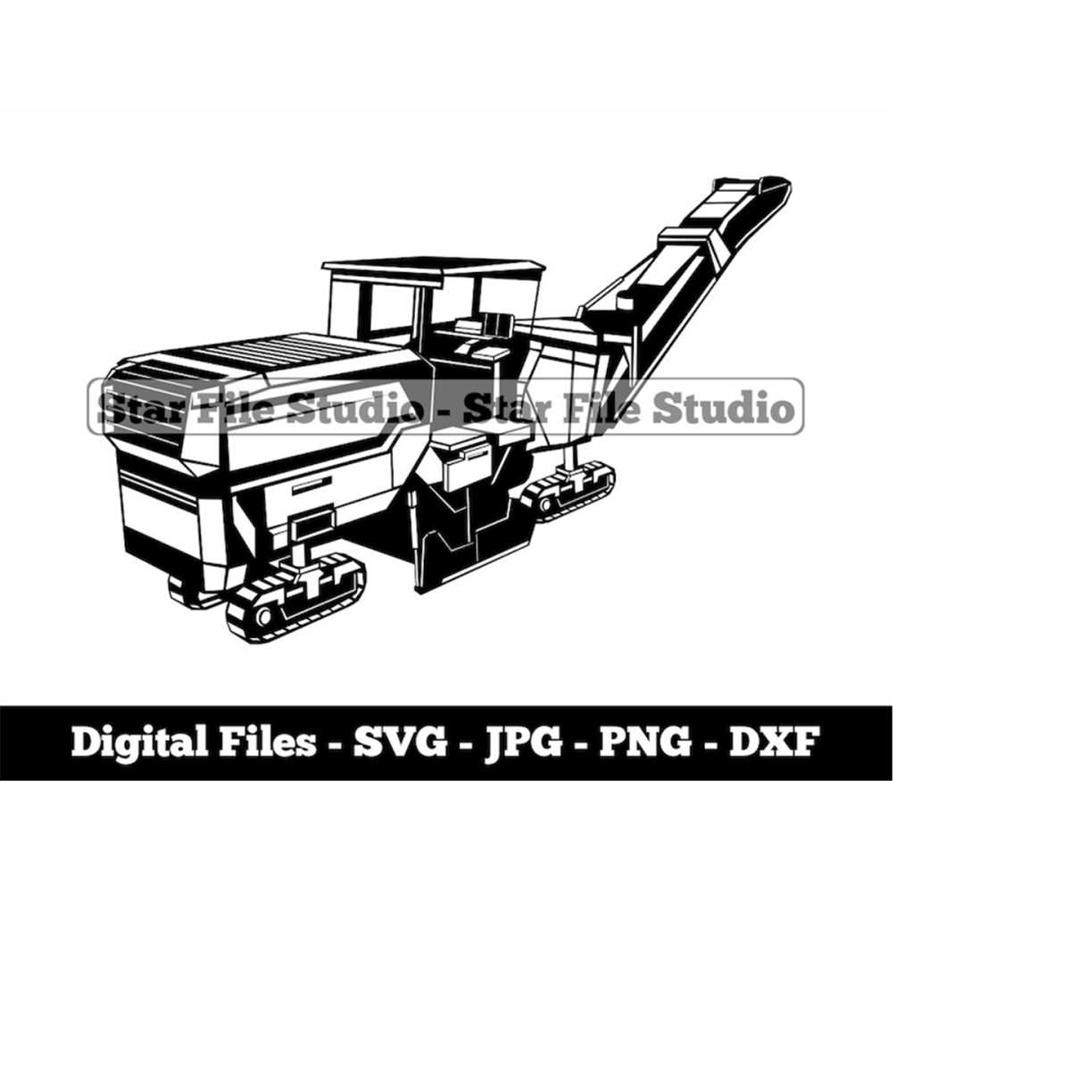 Asphalt Milling Machine 2 Svg, Asphalt Machine Svg, Heavy Eq - Inspire ...