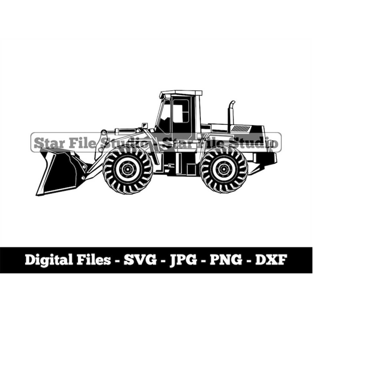 Wheel Loader 6 Svg, Loader Svg, Heavy Equipment Svg, Loader - Inspire ...