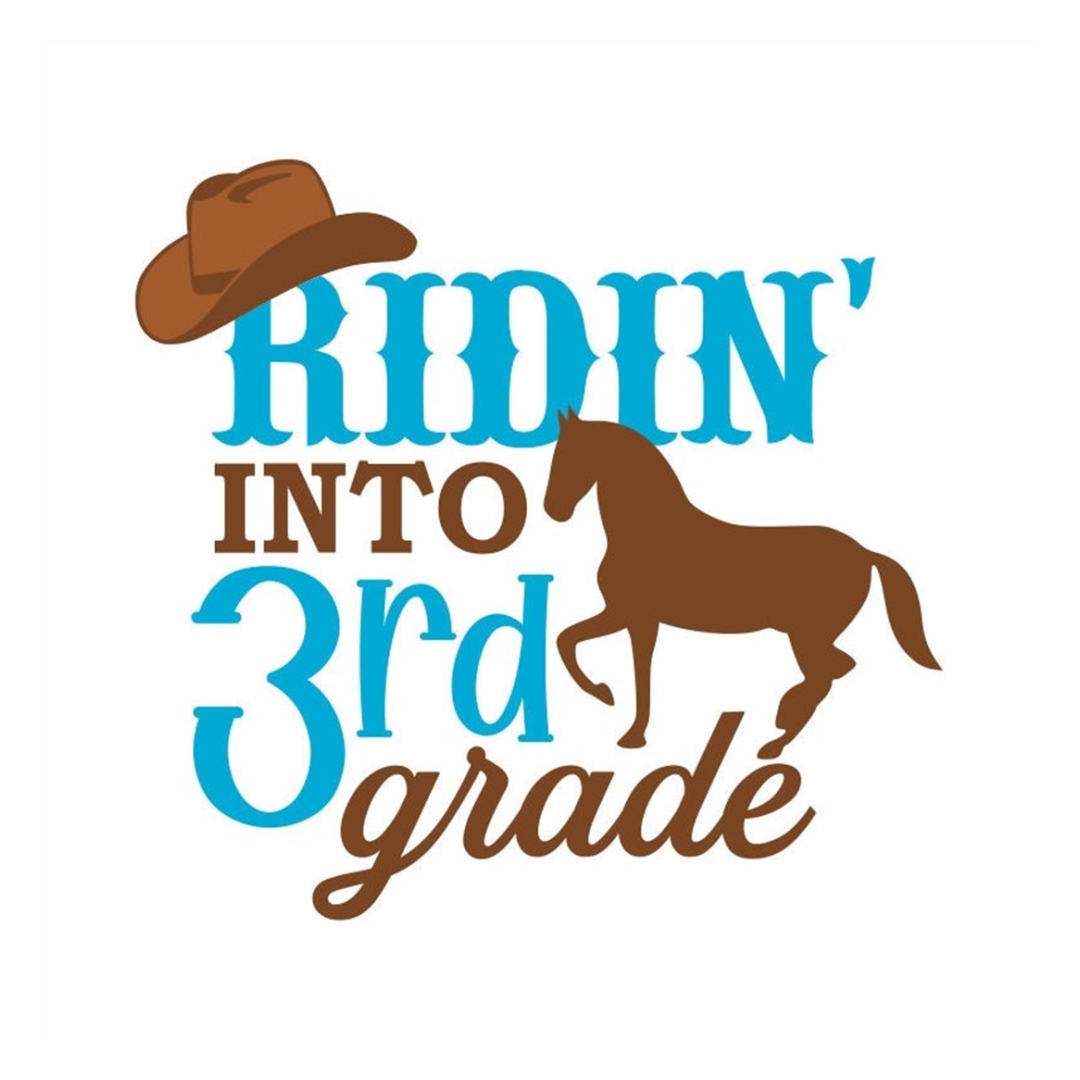 3rd Grade SVG, Ridin' into 3rd Grade SVG, School SVG, Digita | Inspire ...