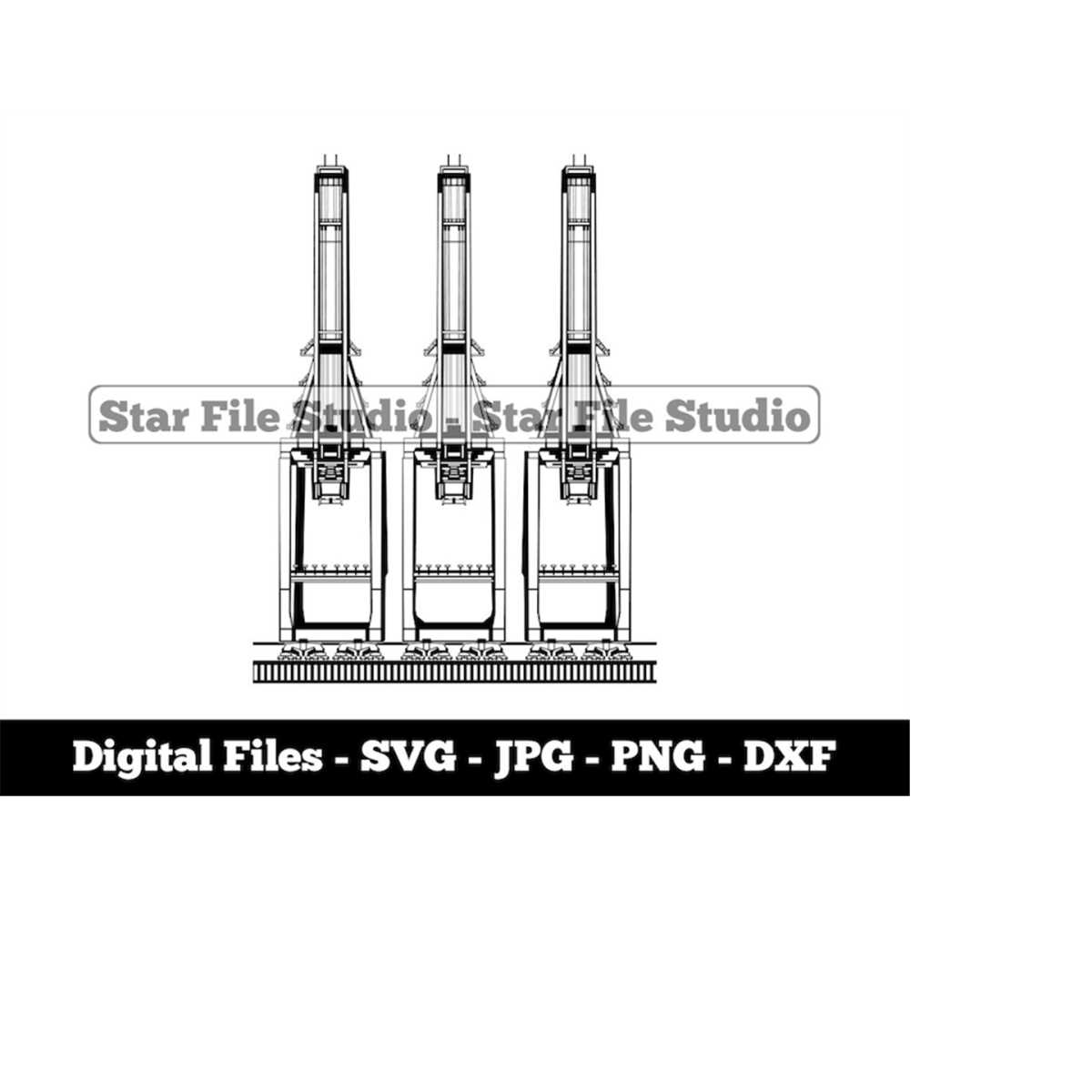 Container Crane Svg, Container Terminal Svg, Container Port - Inspire ...