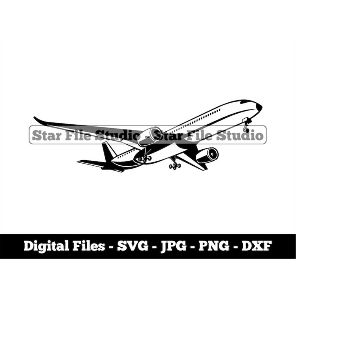 Airliner 5 Svg, Airliner Svg, Airplane Svg, Flying Svg, Airl | Inspire ...