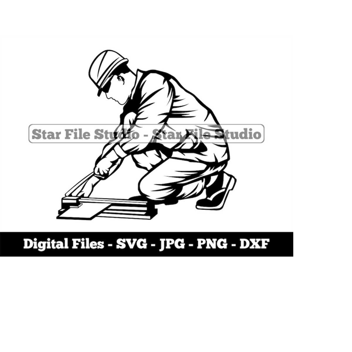 Tile Setter 4 Svg, Construction Svg, Contactor Svg, Tile Set | Inspire ...
