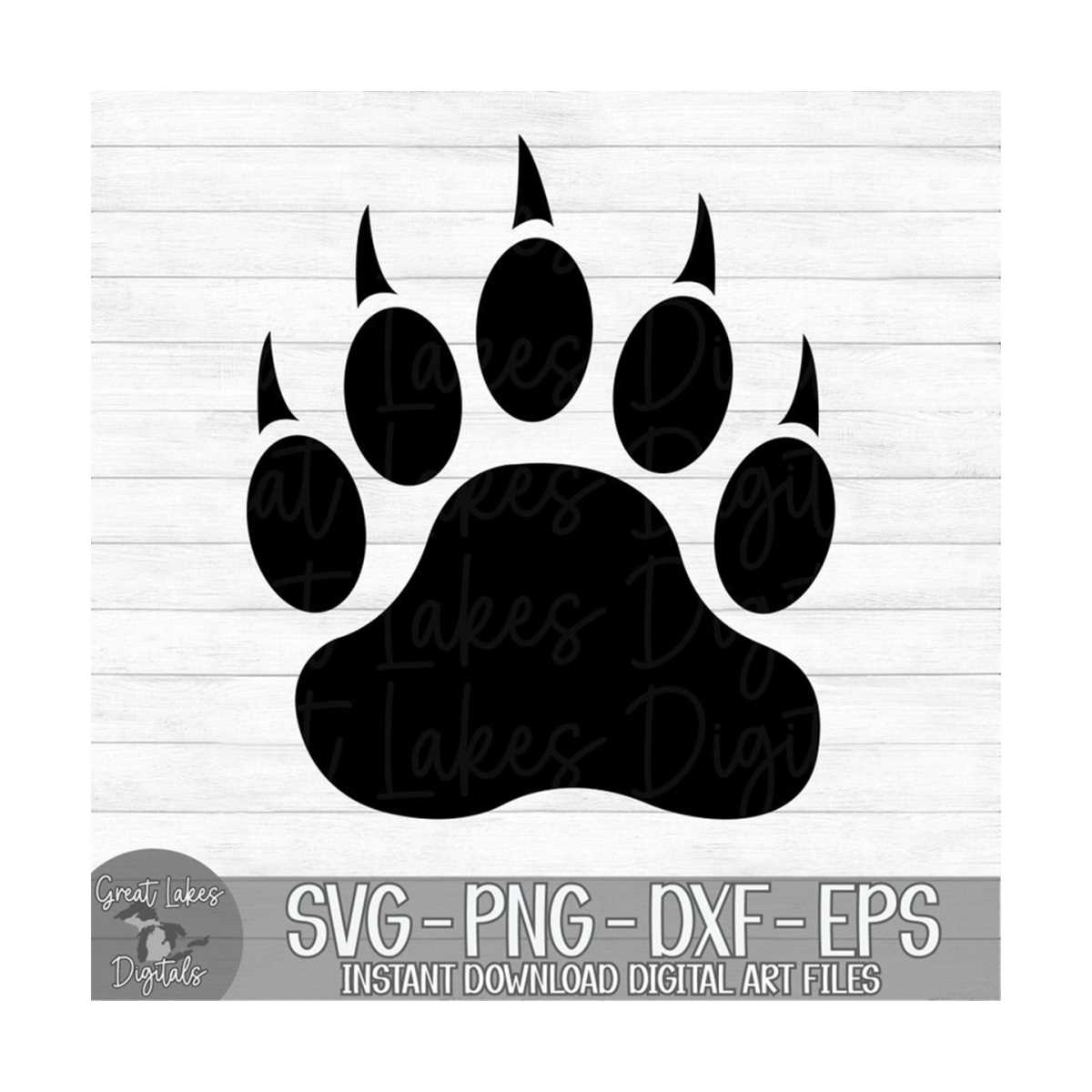 Bear Claw - Instant Digital Download - svg, png, dxf, and ep | Inspire ...