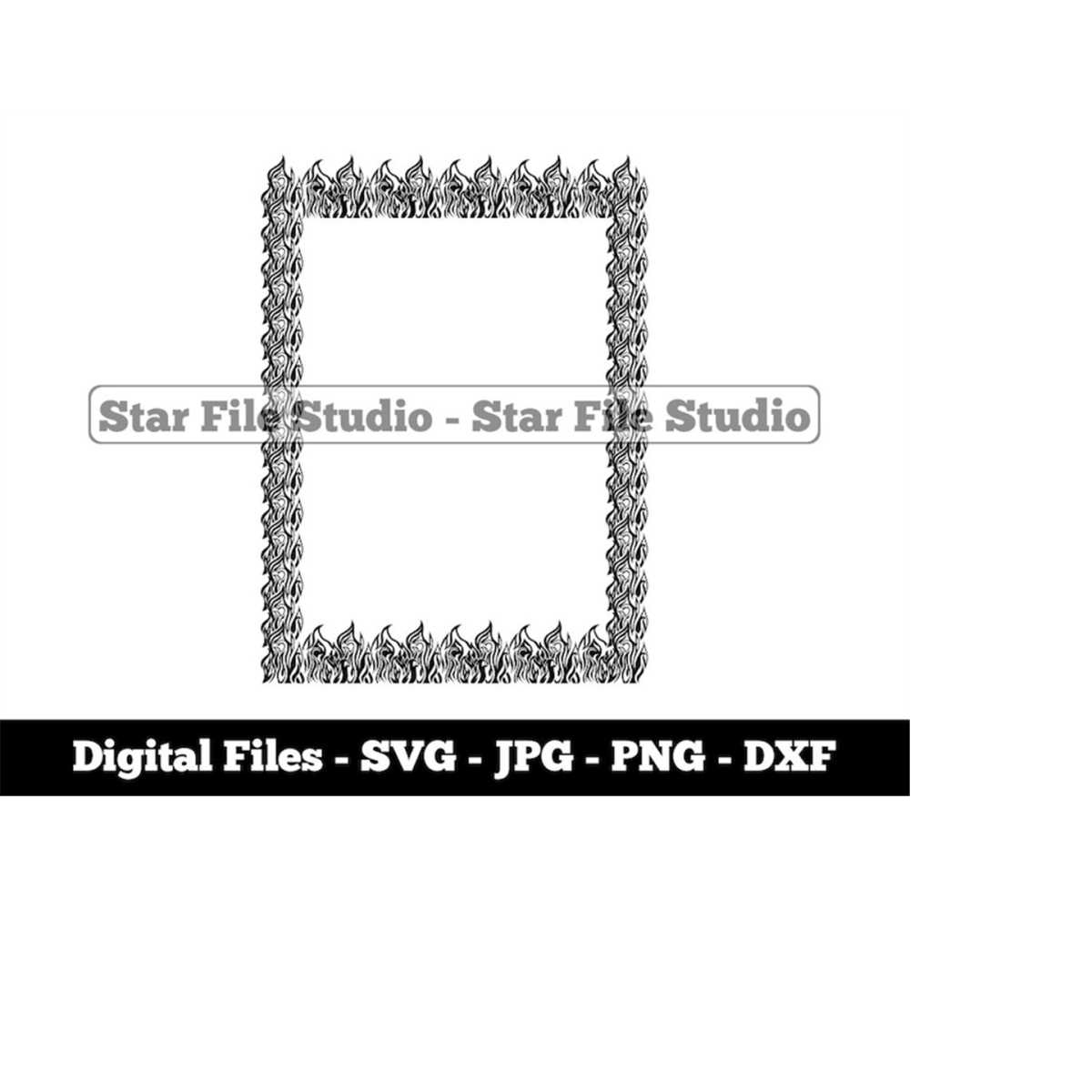 Flaming Rectangle Svg, Flame Svg, Fire Svg, Rectangle Svg, R - Inspire ...