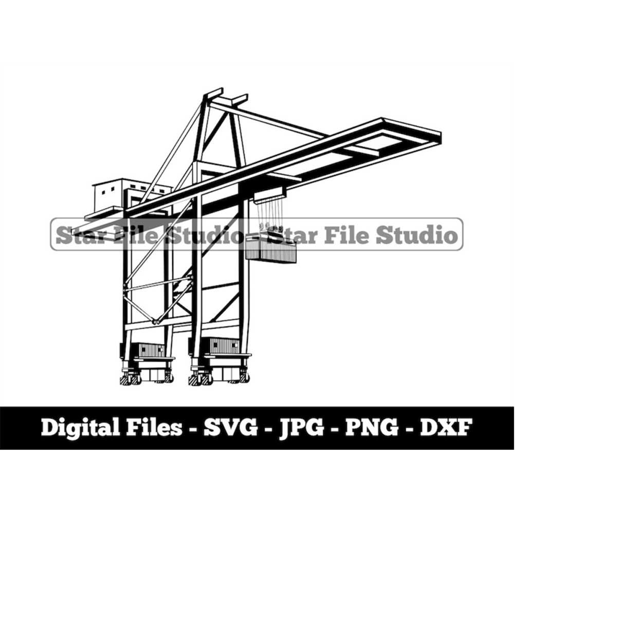 Container Crane 2 Svg, Container Terminal Svg, Container Por - Inspire ...