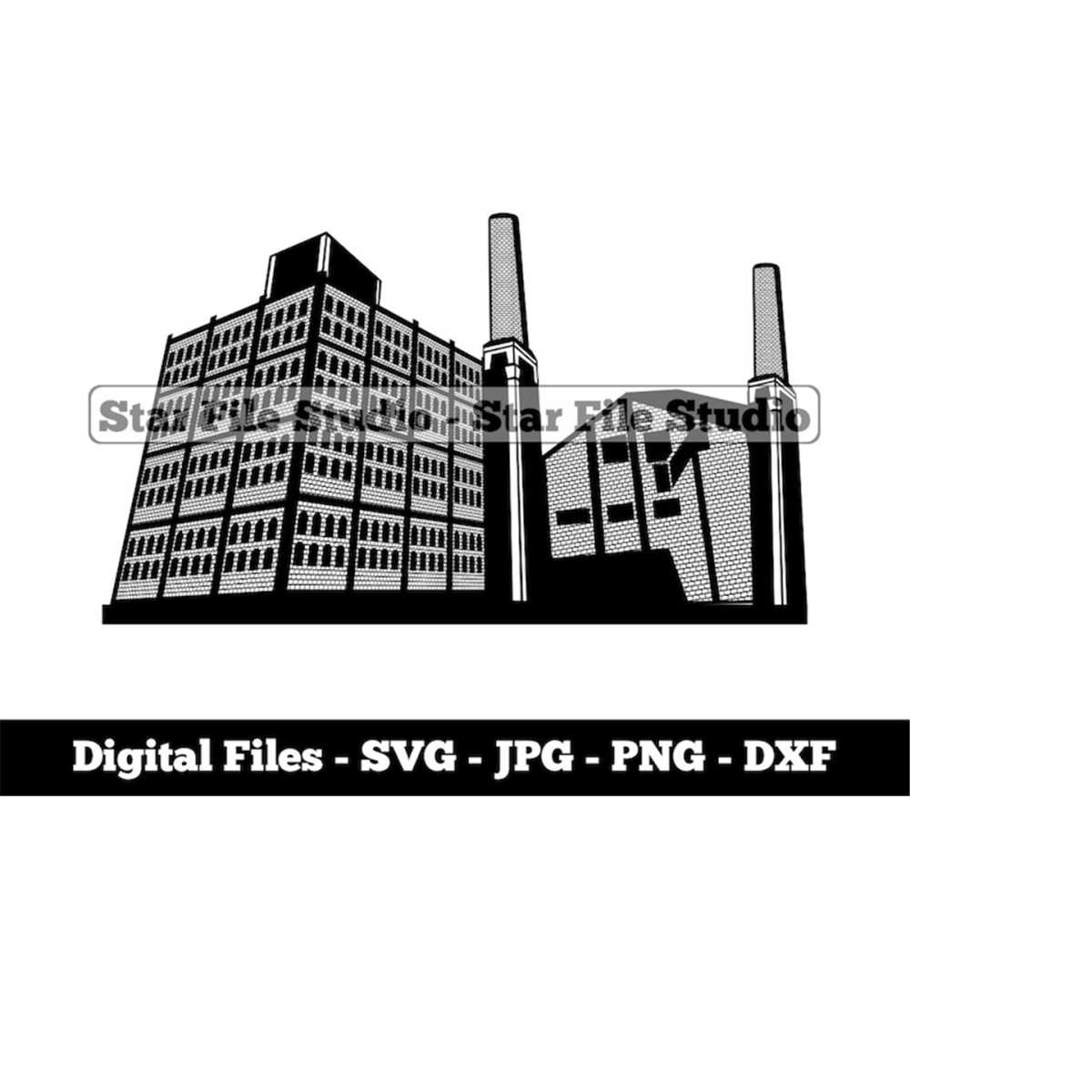 Factory 3 Svg, Industry Svg, Manufacture Svg, Production Svg - Inspire ...