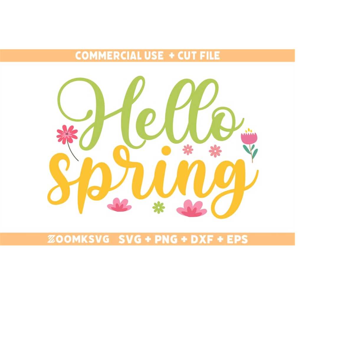 Spring SVG, Hello spring SVG, Easter Svg, Spring Png, Flower | Inspire ...
