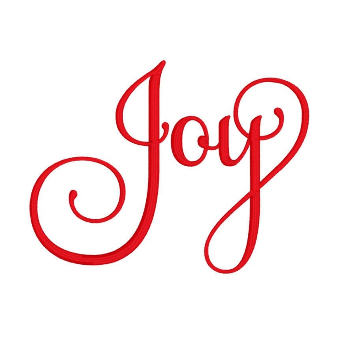 Joy Embroidery Design, MACHINE EMBROIDERY, Holiday Embroider | Inspire ...