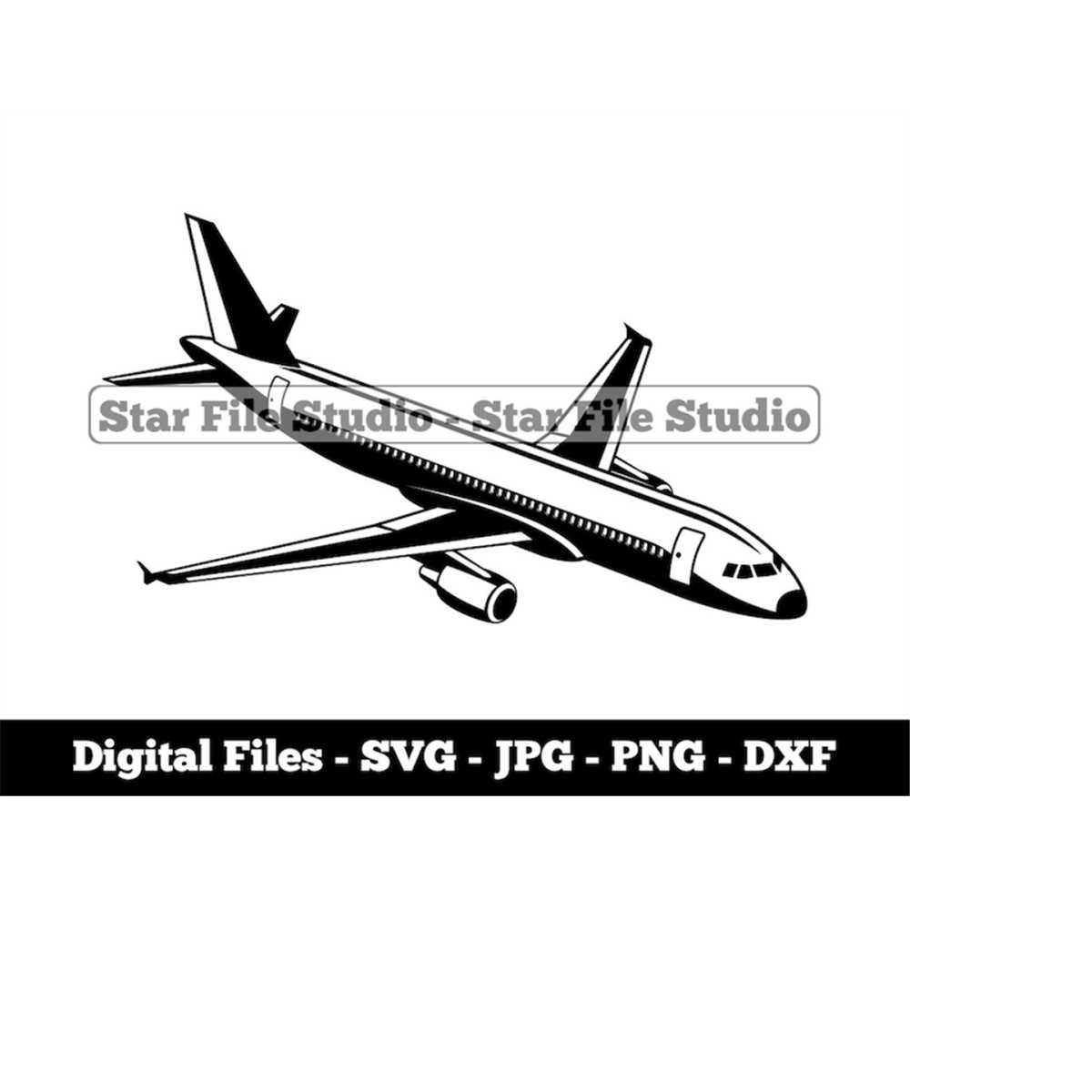 Airliner 2 Svg, Airliner Svg, Airplane Svg, Flying Svg, Airl - Inspire ...
