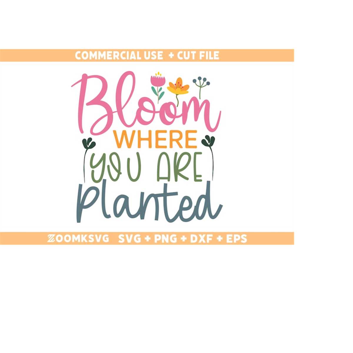 Spring SVG, Bloom where you are planted SVG, Easter Svg, Spr | Inspire ...