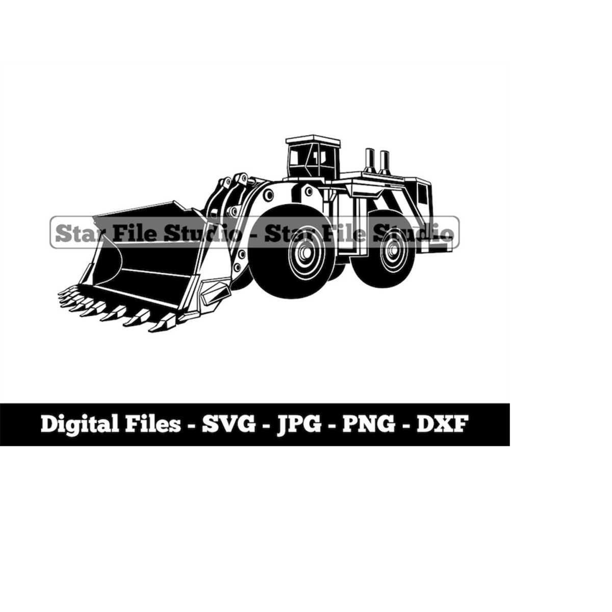 Wheel Loader 7 Svg, Loader Svg, Heavy Equipment Svg, Loader - Inspire ...