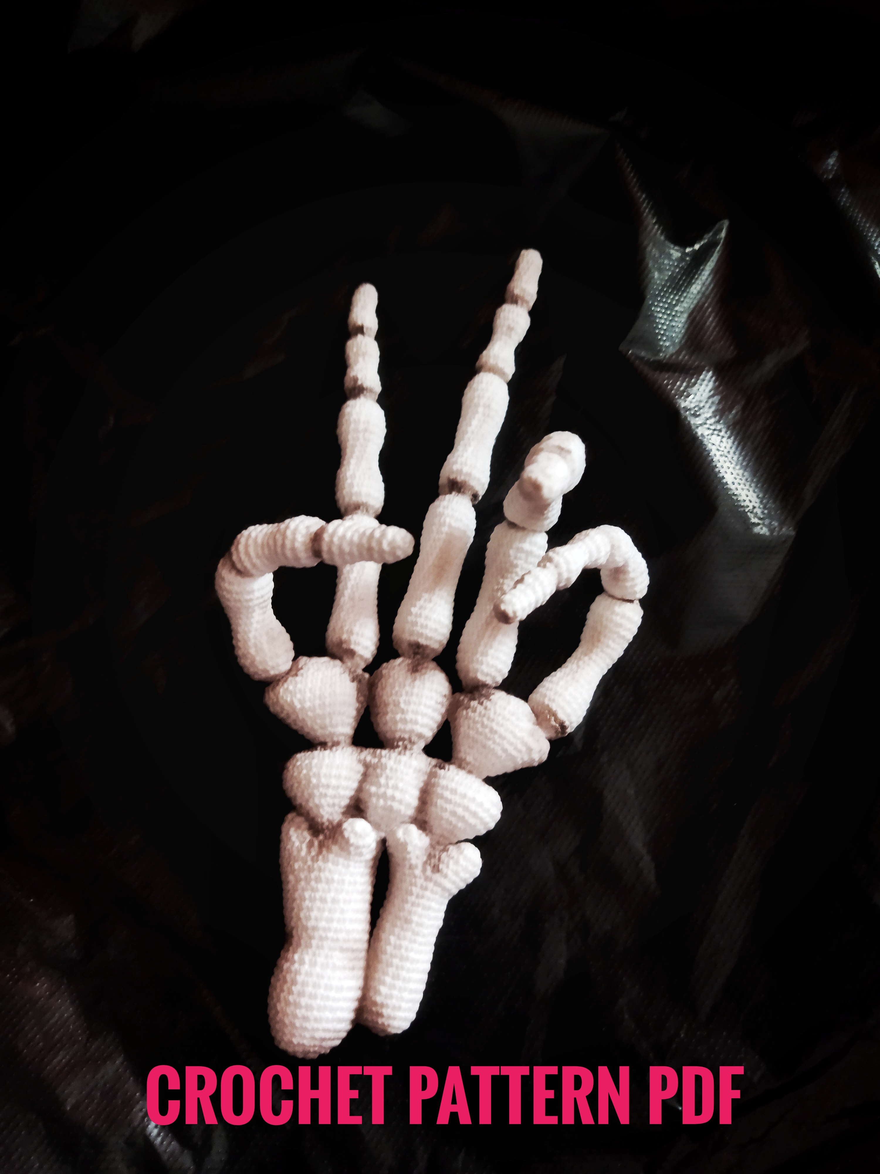 Skeleton wrist hand figurine amigurumi Crochet pattern PDF i | Inspire ...