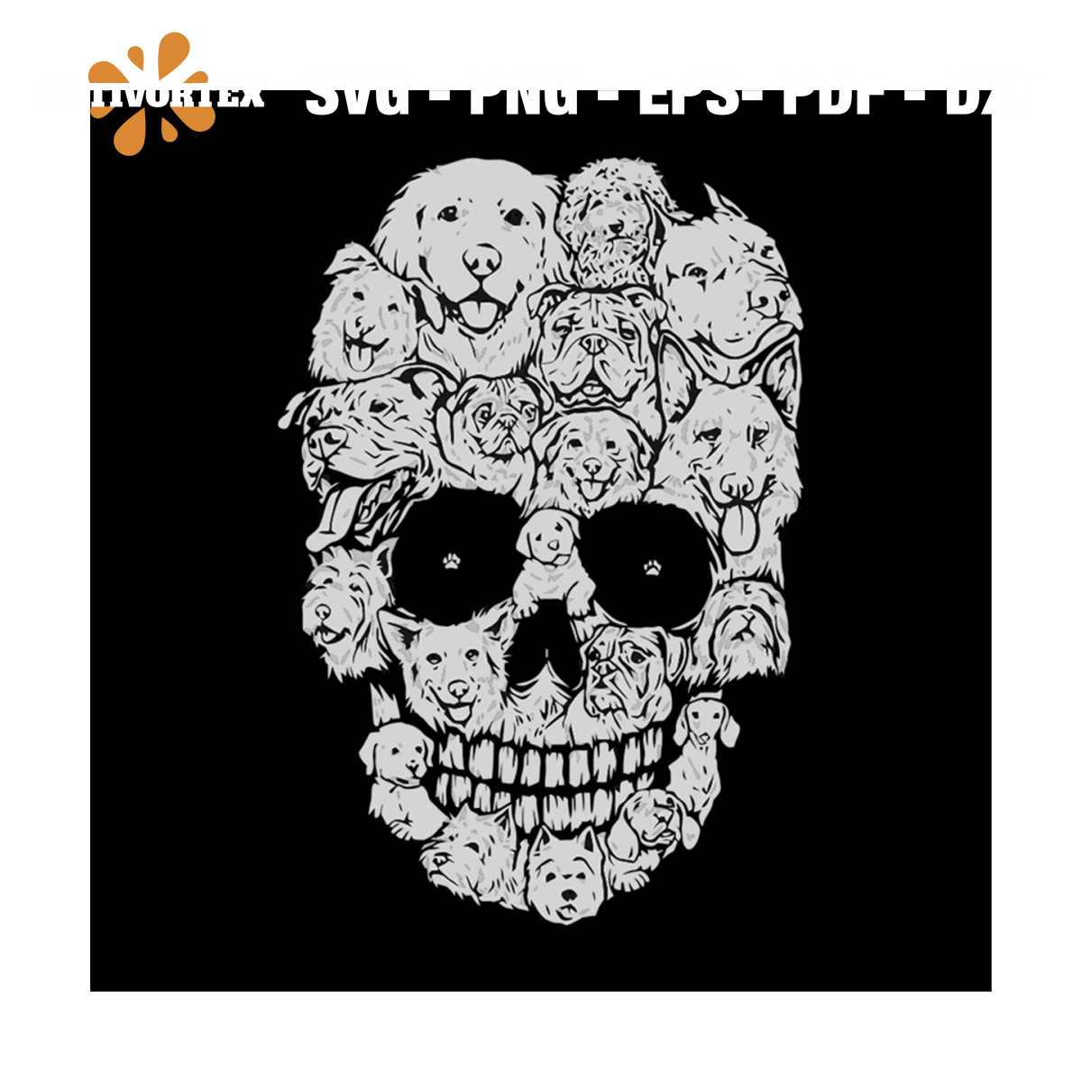 Dog Skull Svg, Funny Dog Svg, Skull Shirt Svg, Silhouette Ca | Inspire ...