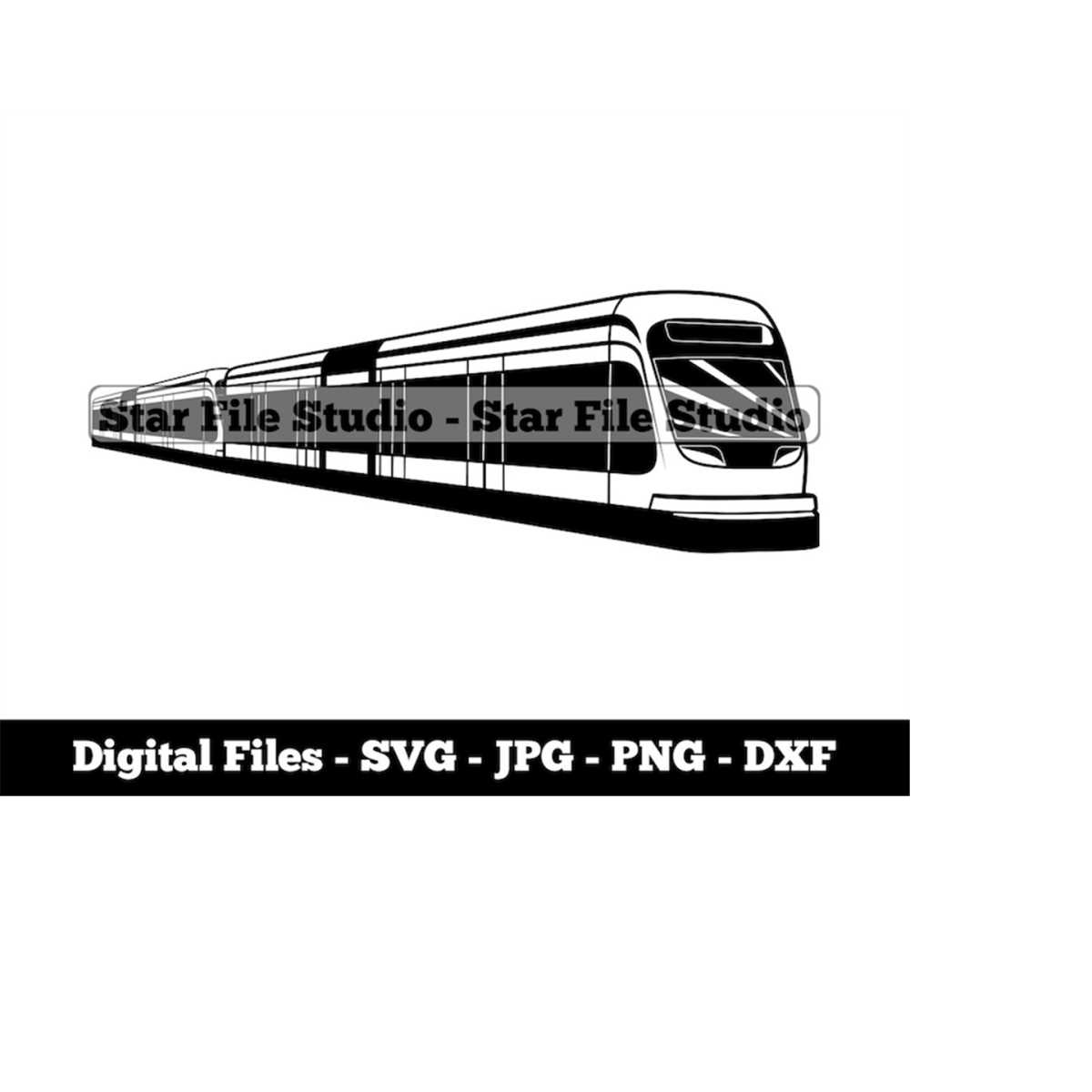 Light Rail 3 Svg, Train Svg, Transportation Svg, Light Rail - Inspire ...