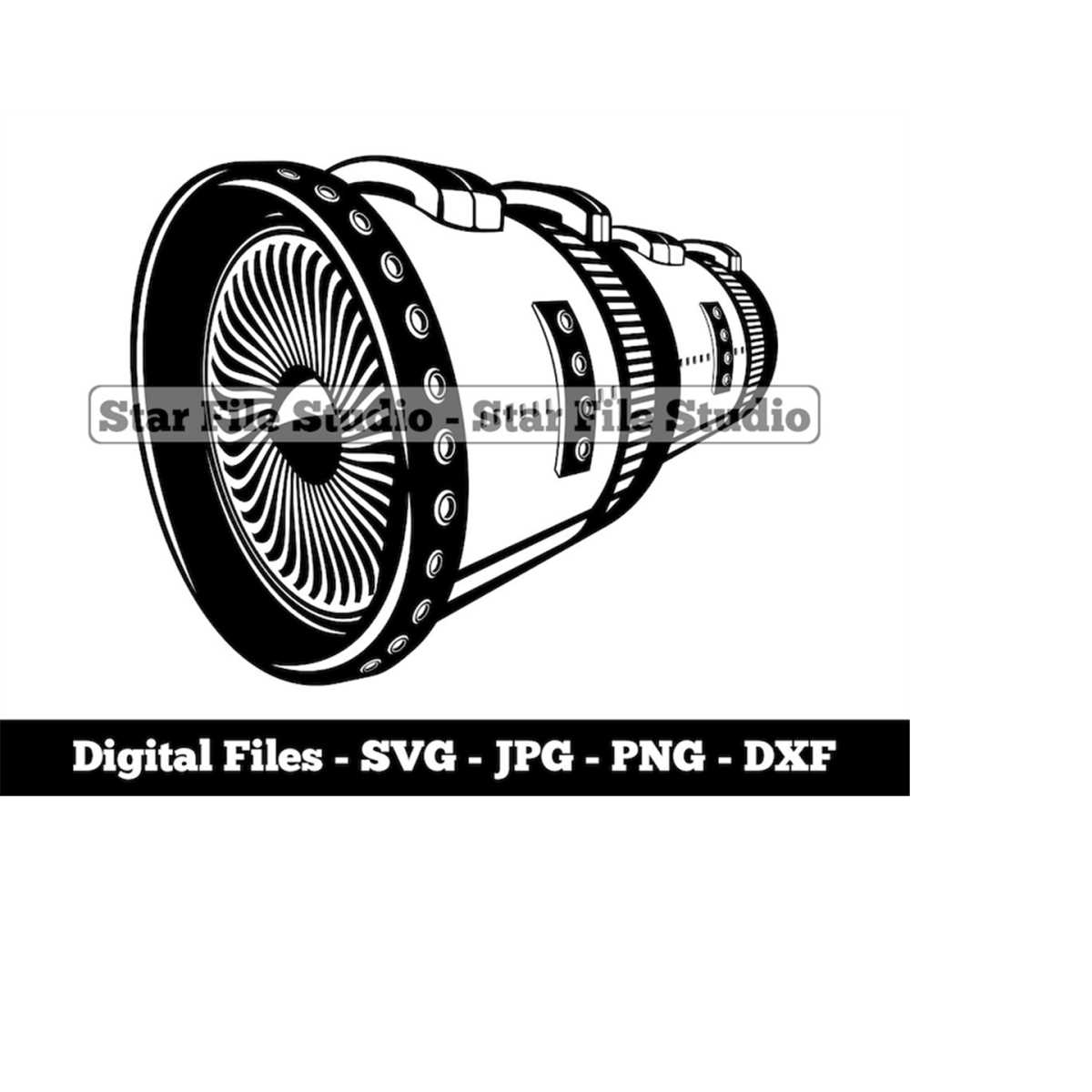 Jet Engine Svg, Aircraft Engine Svg, Airplane Engine Svg, Je - Inspire ...