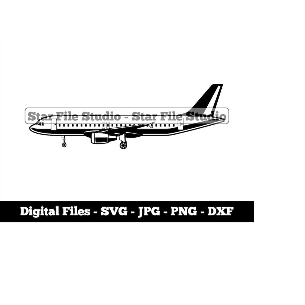 Airplane Side View Svg, Airplane Svg, Airliner Svg, Flying S - Inspire ...