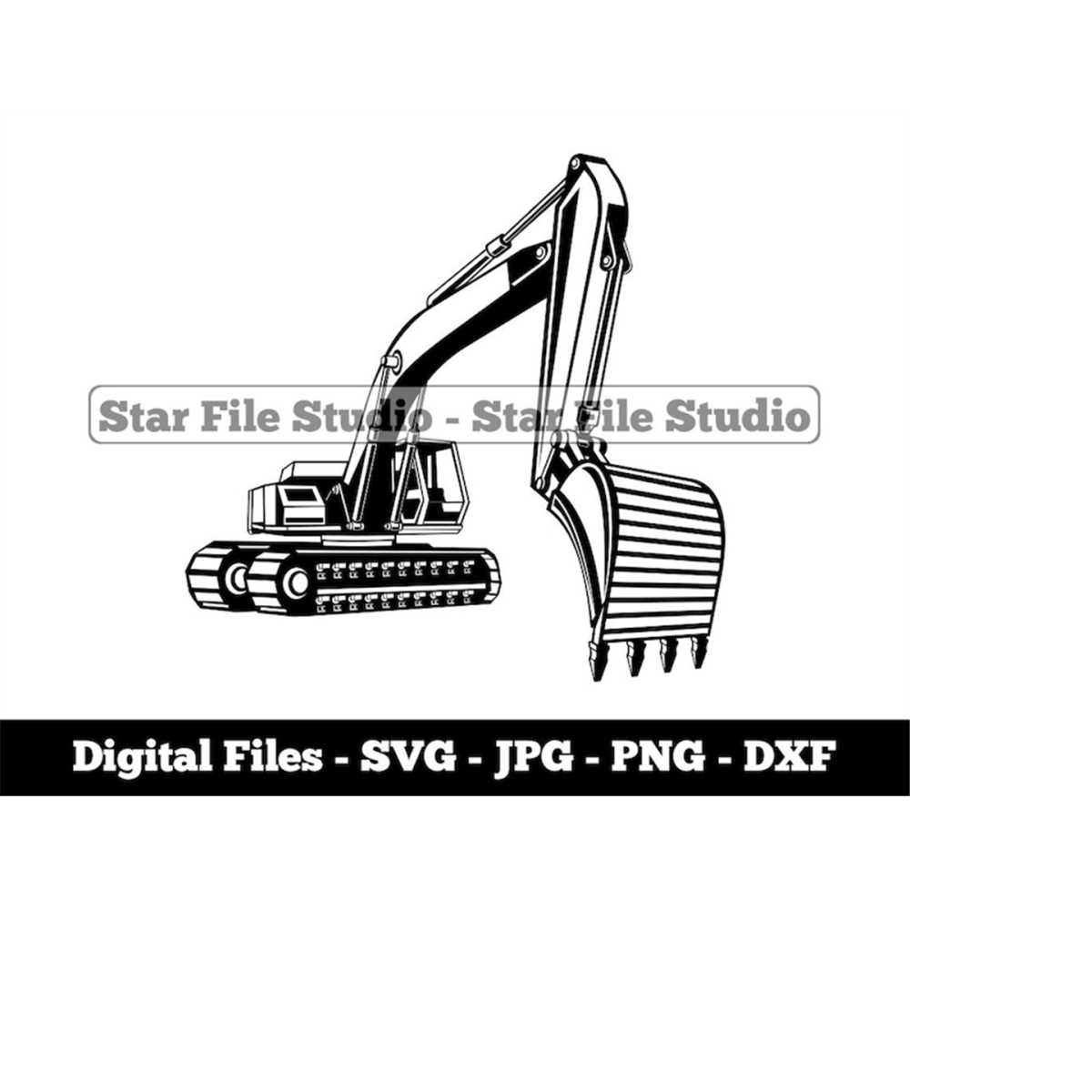 Excavator 7 Svg, Excavator Svg, Heavy Equipment Svg, Excavat - Inspire ...