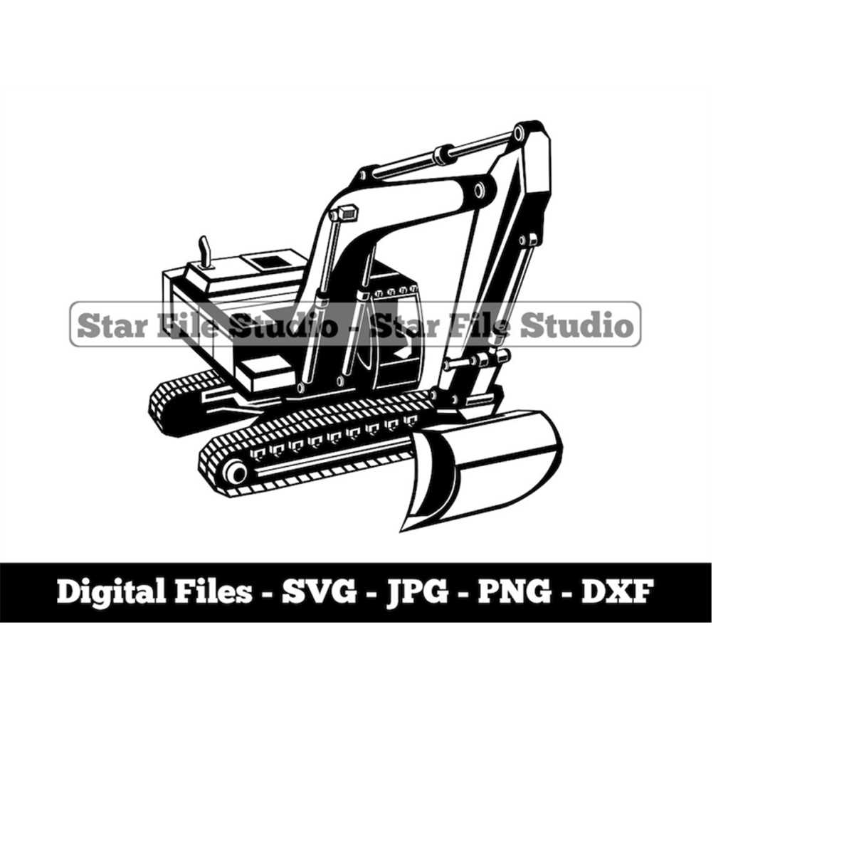 Excavator 9 Svg, Excavator Svg, Heavy Equipment Svg, Excavat - Inspire ...