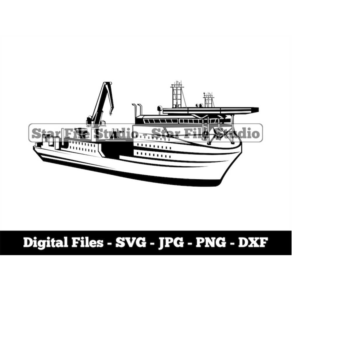 Cable Lay Vessel 2 Svg, Ship Svg, Sea Vessel Svg, Cable Lay - Inspire ...