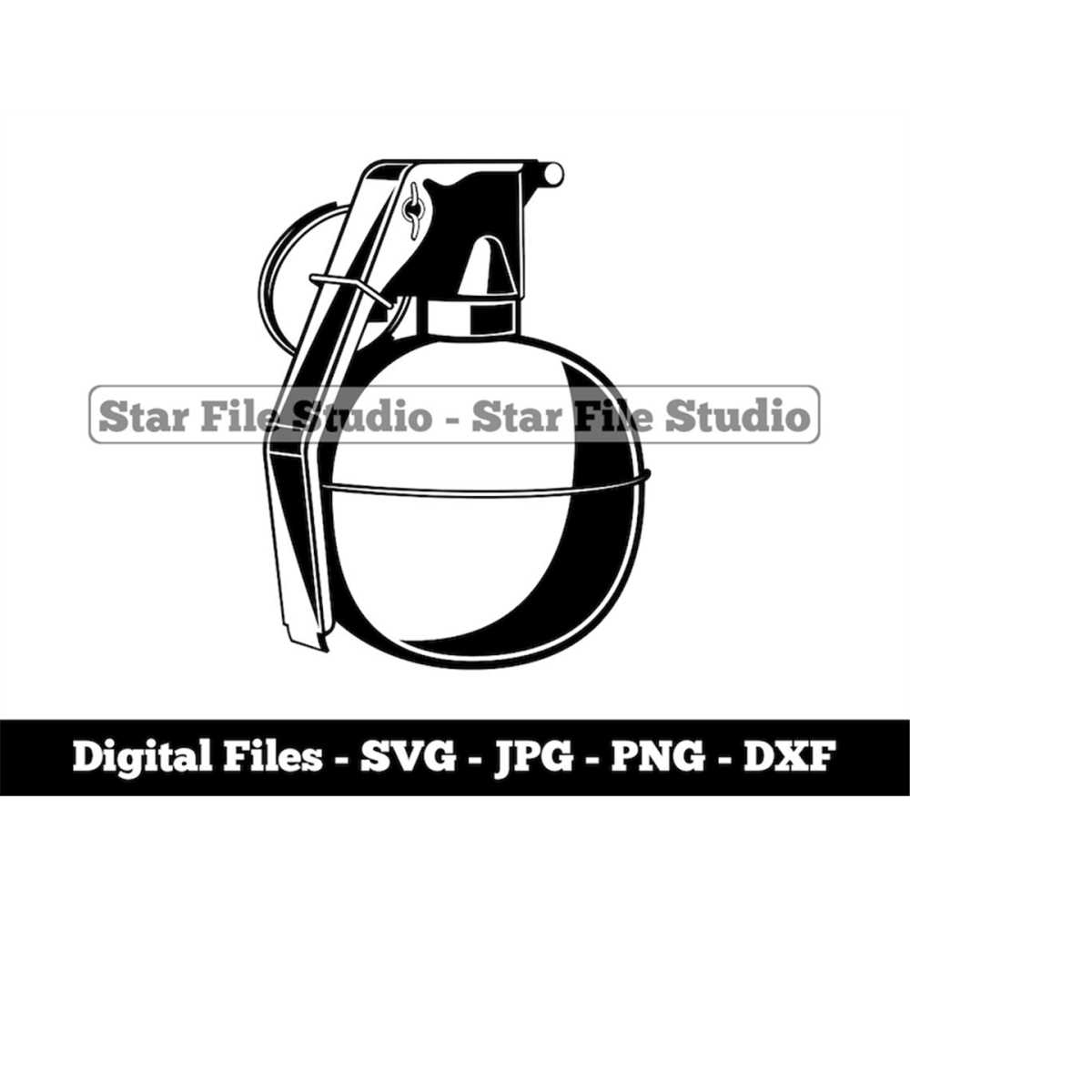 Grenade Svg, Grenade Png, Grenade Jpg, Bomb Svg, Military Sv - Inspire ...