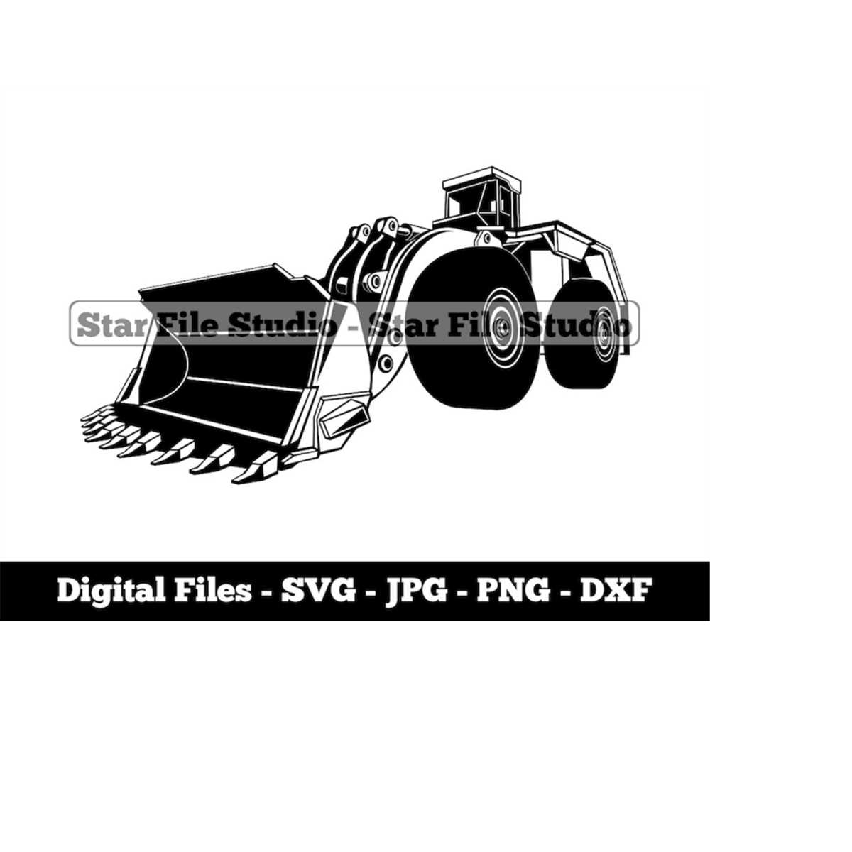 Wheel Loader Svg, Loader Svg, Heavy Equipment Svg, Loader Pn | Inspire ...