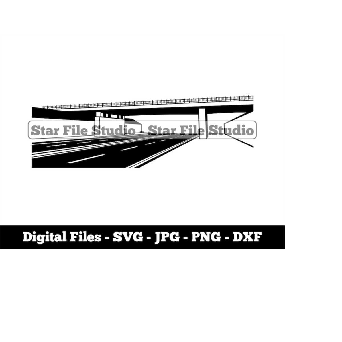 Highway Overpass Svg, Highway Svg, Road Svg, Highway Png, Hi - Inspire ...