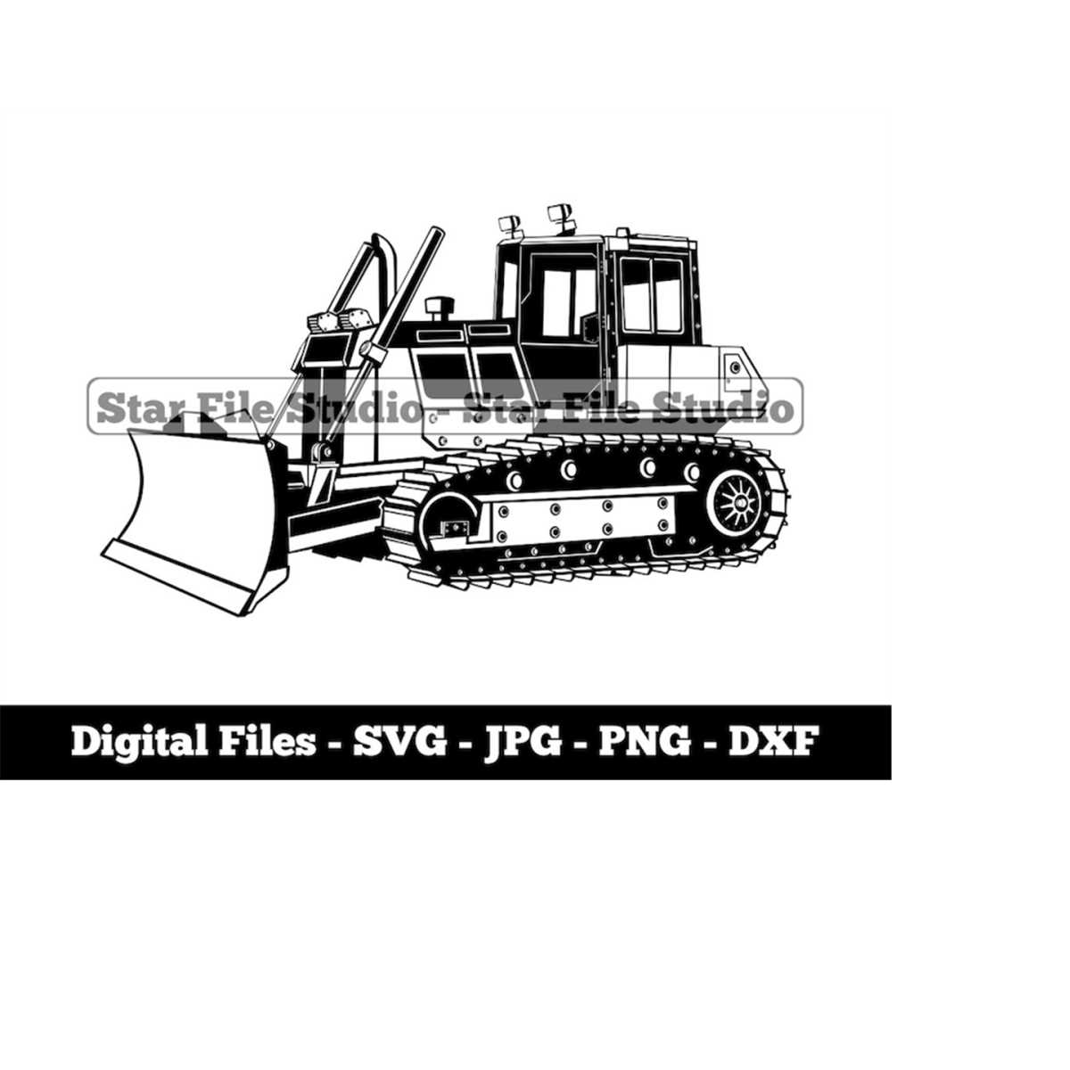 Crowler Dozer Svg, Bulldozer Svg, Heavy Equipment Svg, Dozer - Inspire ...