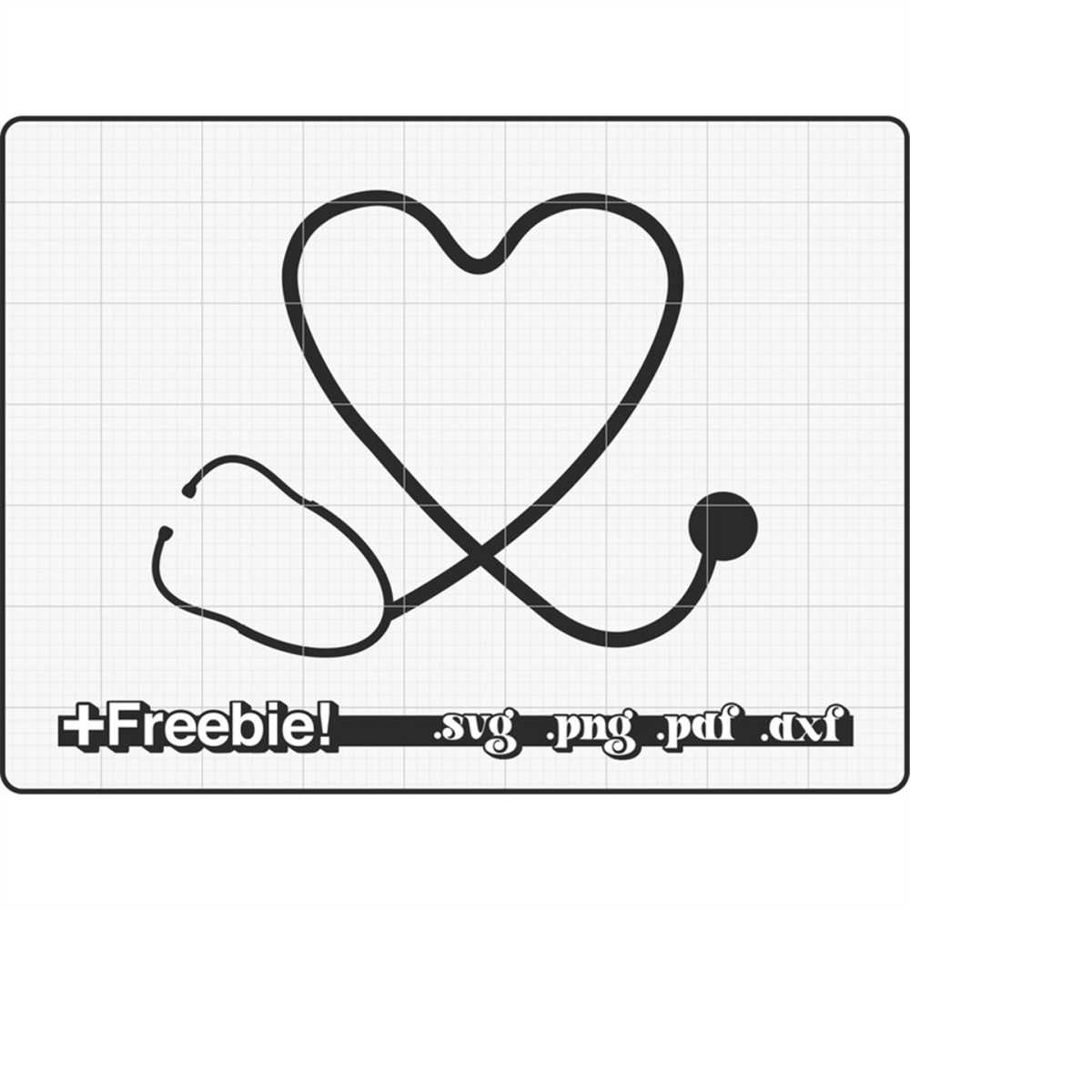 Stethoscope Svg, Heartbeat, Stethoscope Cut File, Doctor Svg | Inspire ...