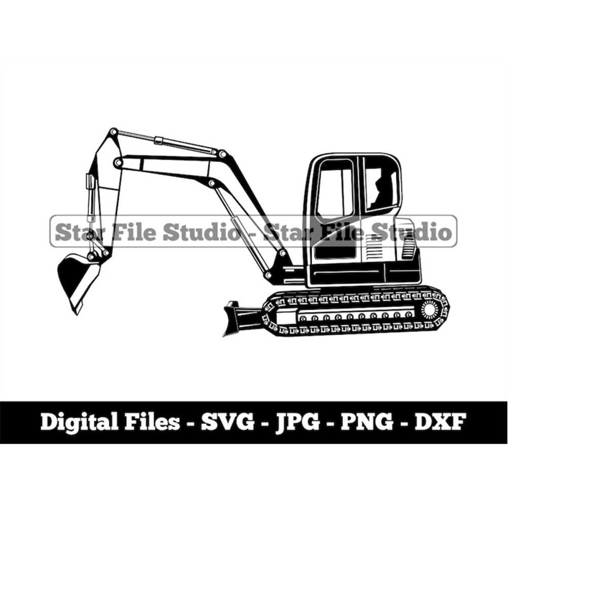 Mini Excavator 4 Svg, Excavator Svg, Heavy Equipment Svg, Ex - Inspire ...