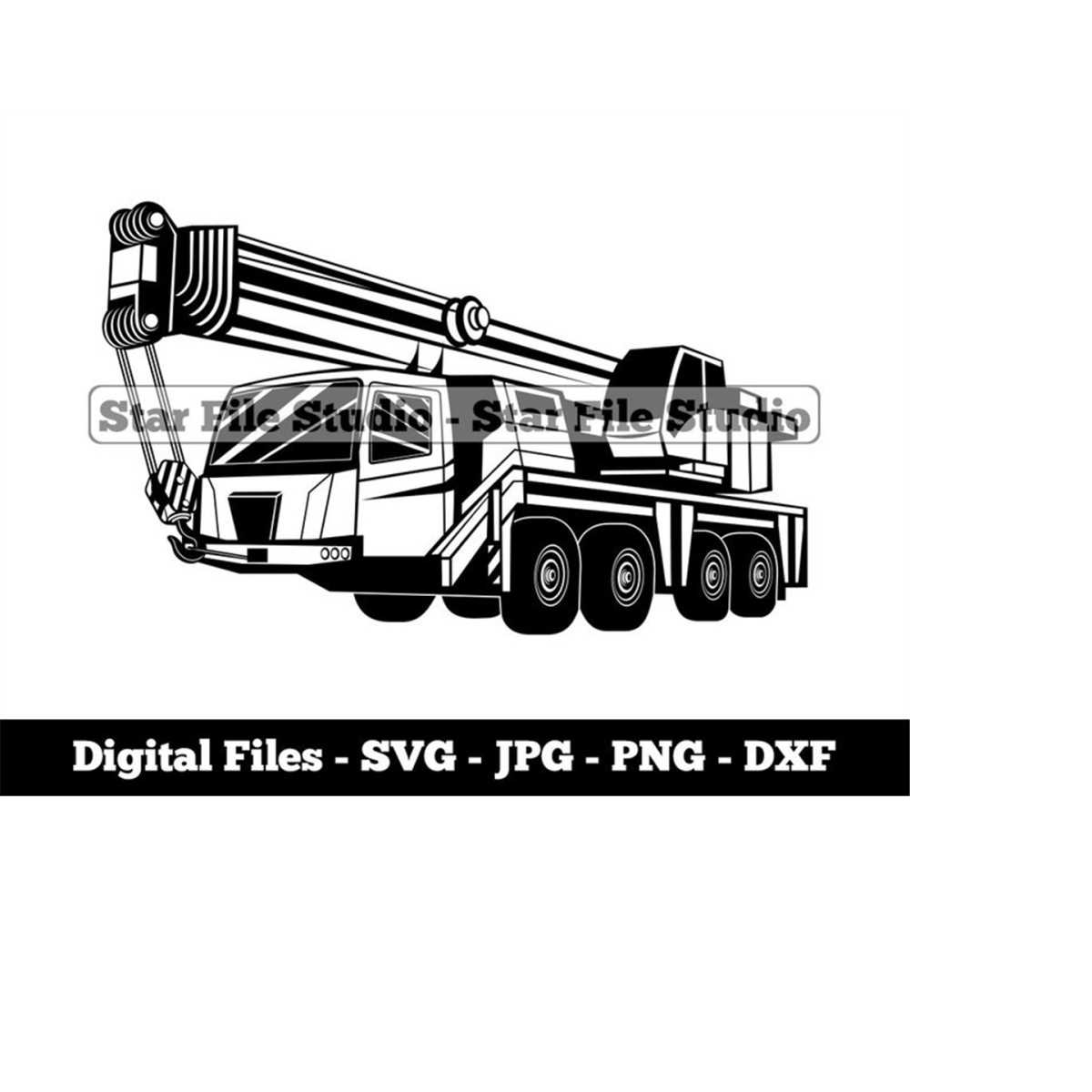 Taxi Crane Svg, Mobile Crane Svg, Heavy Equipment Svg, Taxi - Inspire ...