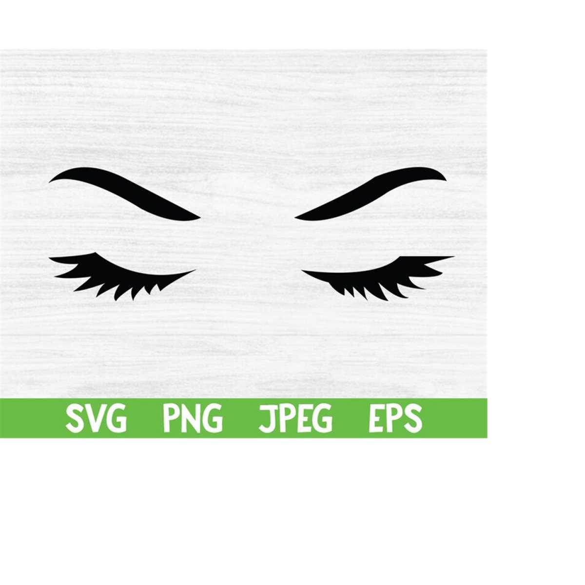 Eyelashes Svg Png Jpeg Eps, Lashes Svg, Eyelashes Svg, Cut F | Inspire ...