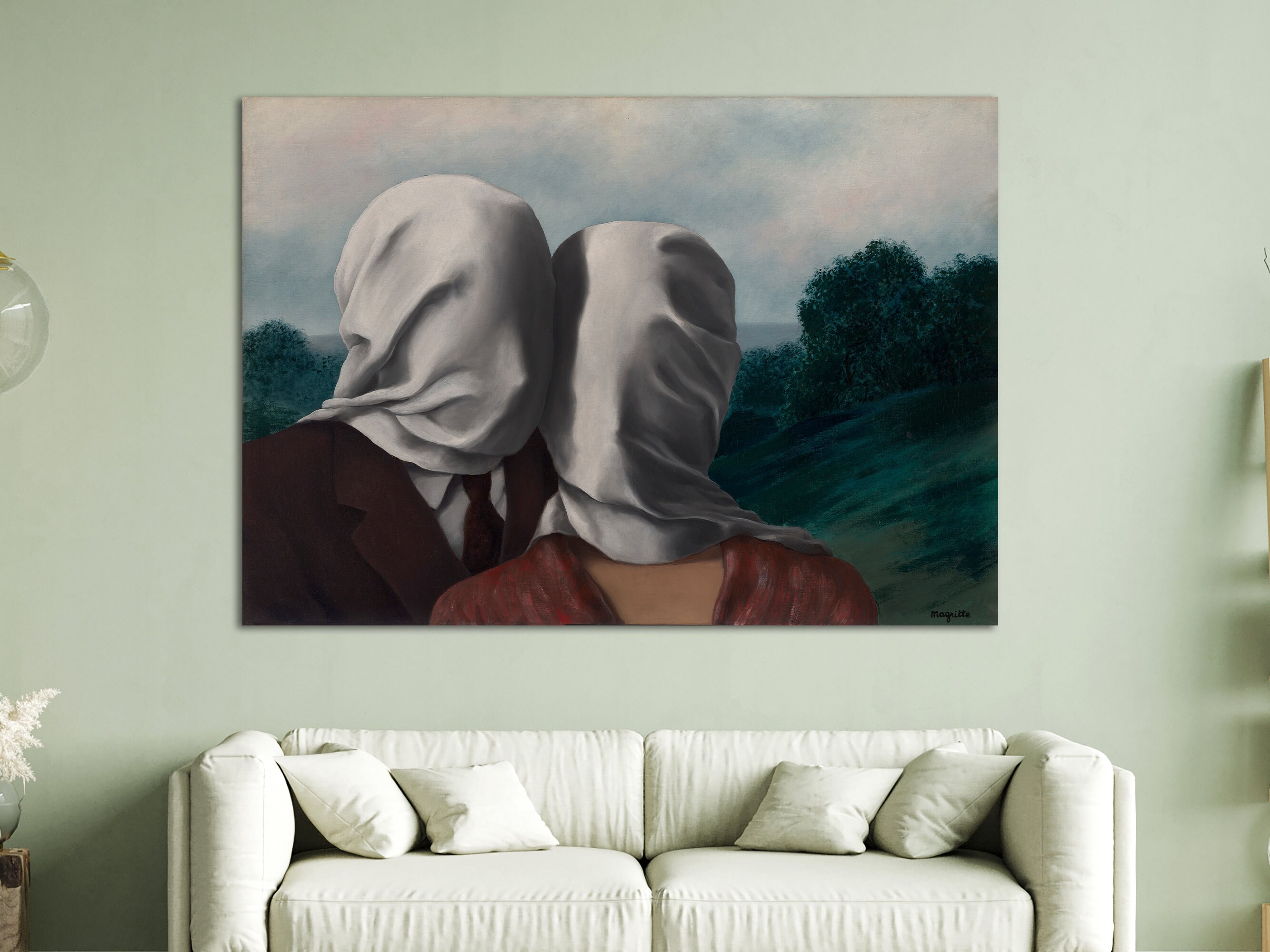 Ren Magritte Golconda (1953) Canvas Wall Art, Magritte Canva | Inspire ...