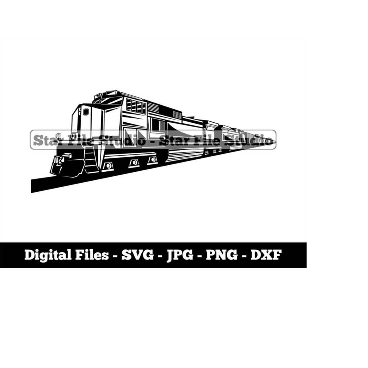 Freight Train 3 Svg, Train Svg, Locomotive Svg, Train Png, T - Inspire ...